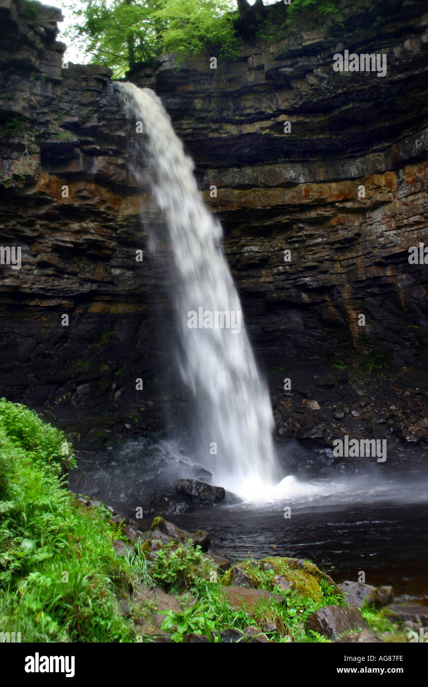 Hardraw Force in the Yorkshire Dales is a waterfall on the Hardraw Beck ...