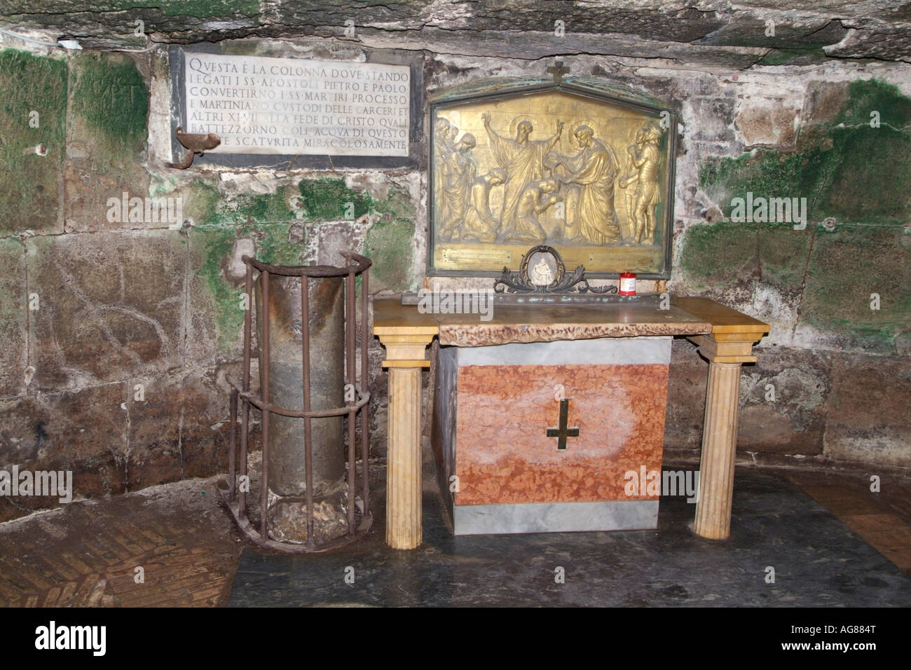 Mamertime Prison in Rome (Apostle Paul's Prison Stock Photo - Alamy