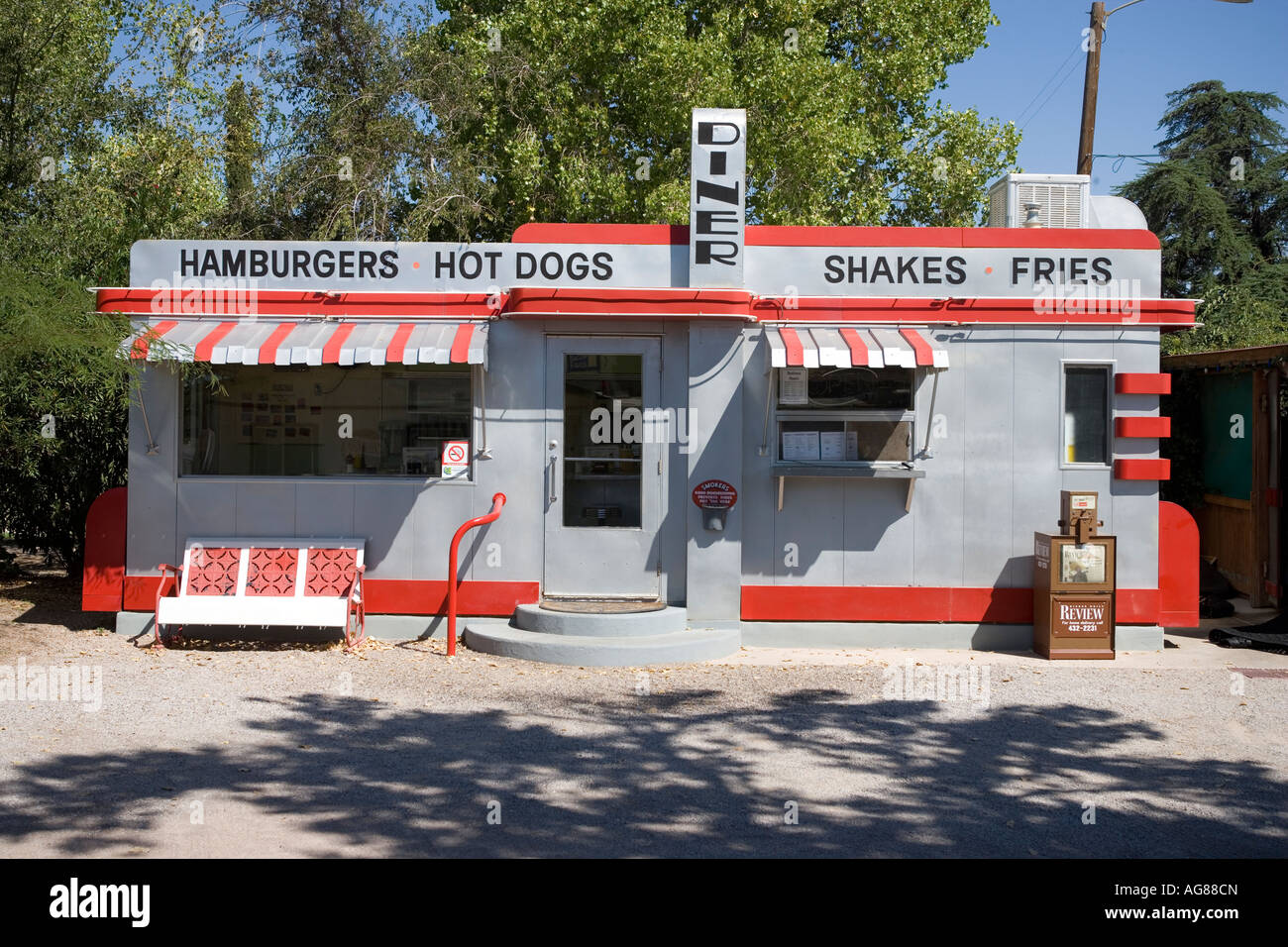 Dots Diner Shady Dell RV Park Bisbee Arizona Stock Photo - Alamy