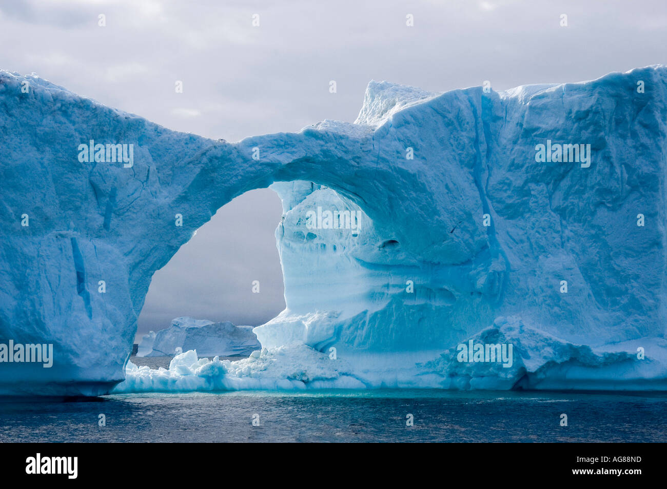 Ice door / ice gate in Disko bay, Greenland, Disko Island Stock Photo ...