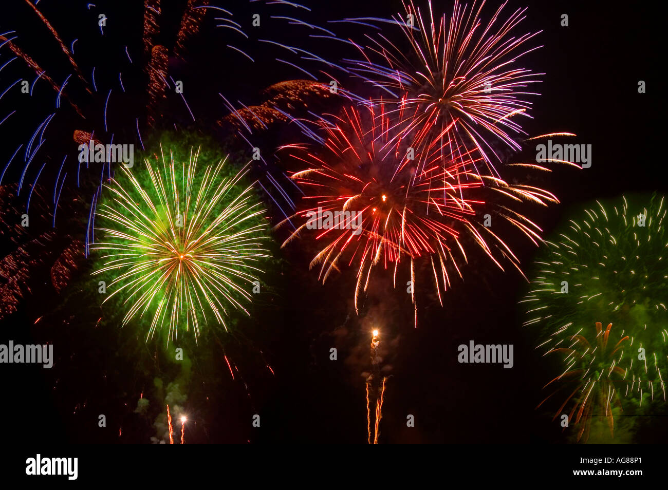 Fireworks, Rocket, light, stars Stock Photo - Alamy