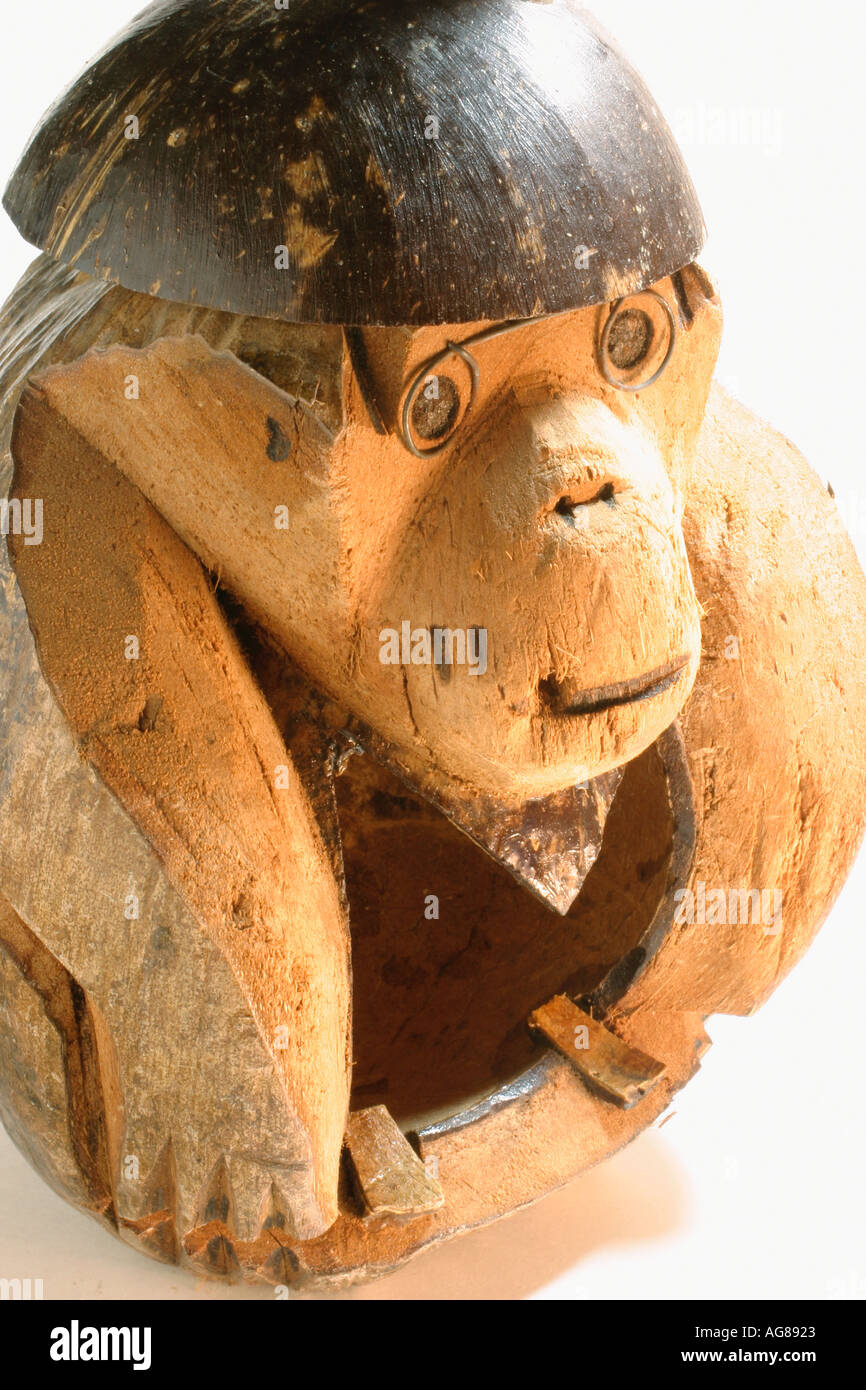 Wooden monkey figure hi-res stock photography and images - Alamy