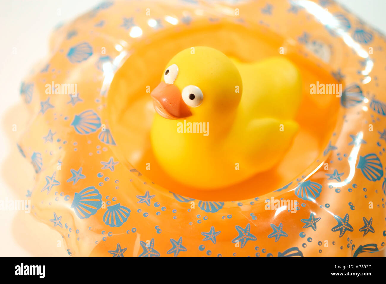 Rubber Ducking on Inflatable Floater Stock Photo - Alamy