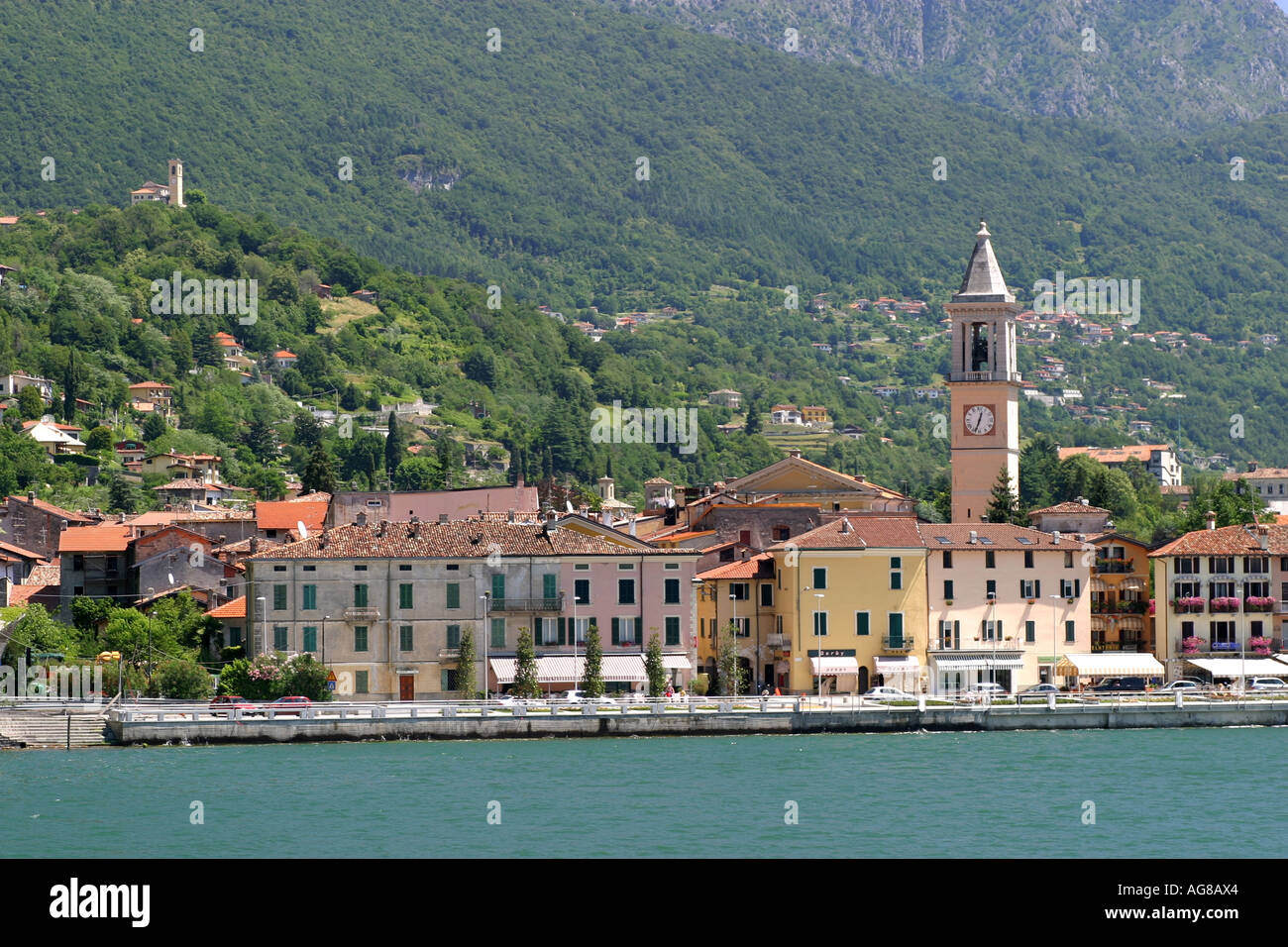 Porlezza on the shore of Lago di Lugano, Italy Stock Photo - Alamy