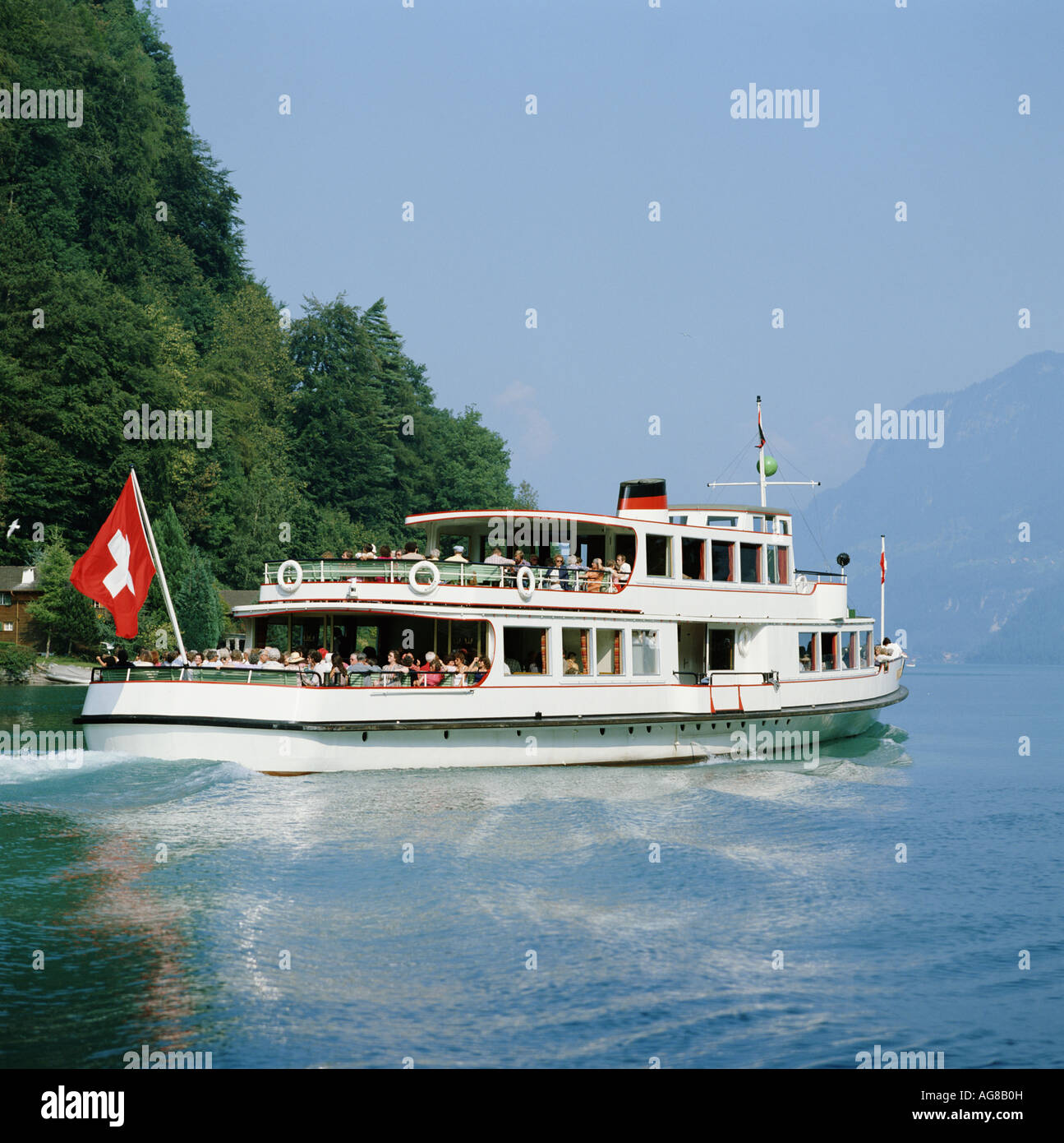 Lake Steamer, Interlaken, Switzerland Stock Photo - Alamy