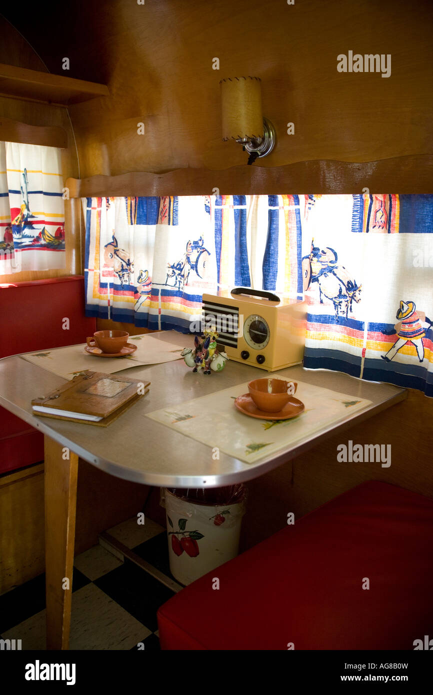 Interior of the Crown Trailer Shady Dell RV Park Bisbee Arizona Stock ...