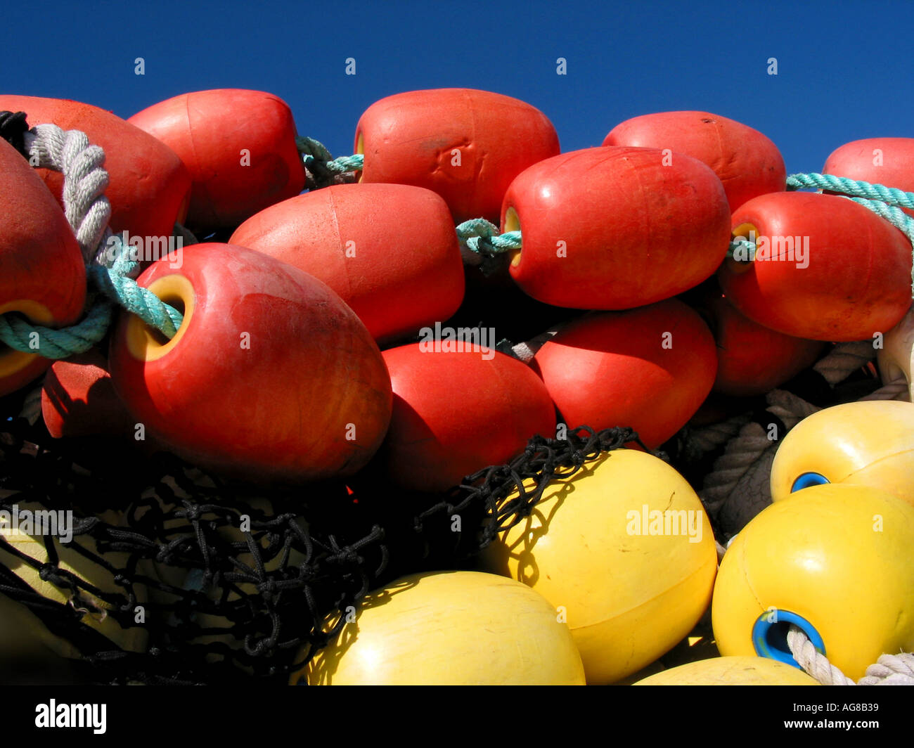 Coloured Bouys High resolution digital camera photo Stock Photo - Alamy