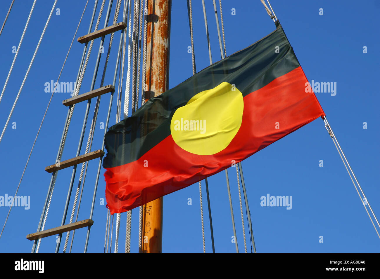 Australian Aboriginal flag High resolution digital camera photo Stock ...