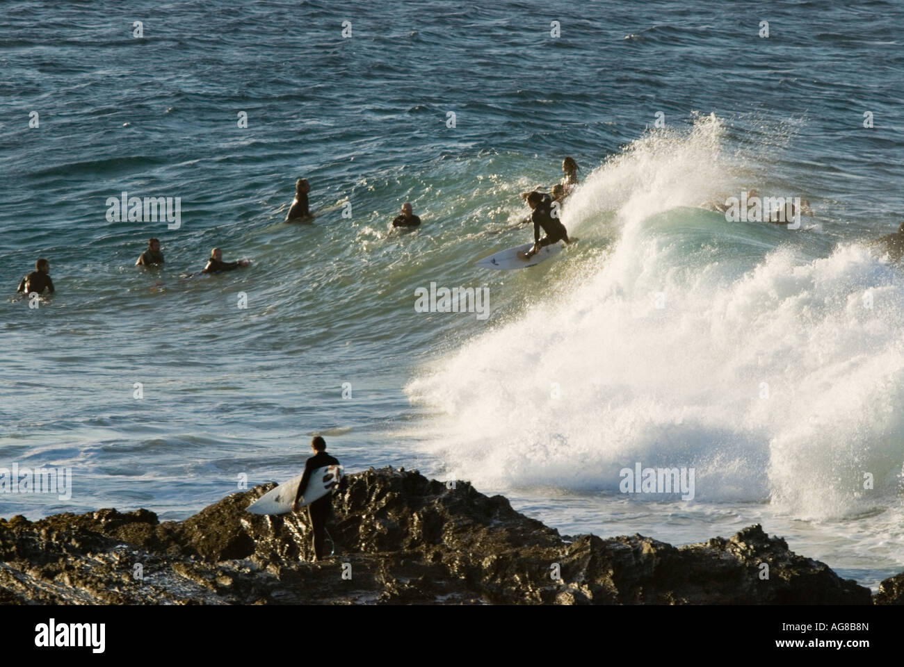 Surfing snapper rocks known superbank hi-res stock photography and ...