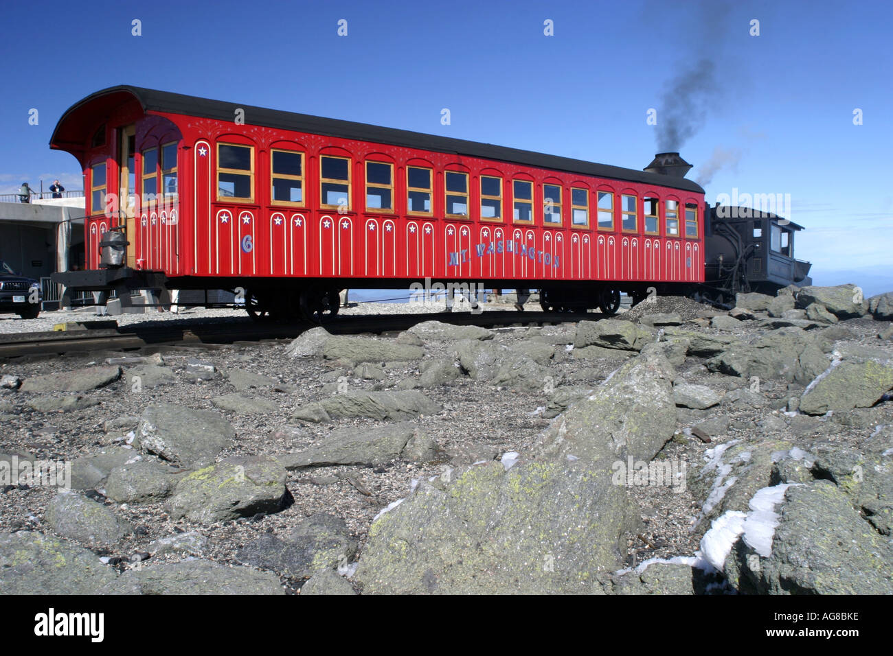 Historic Mount Washington Cog Railway to the top of the highest ...