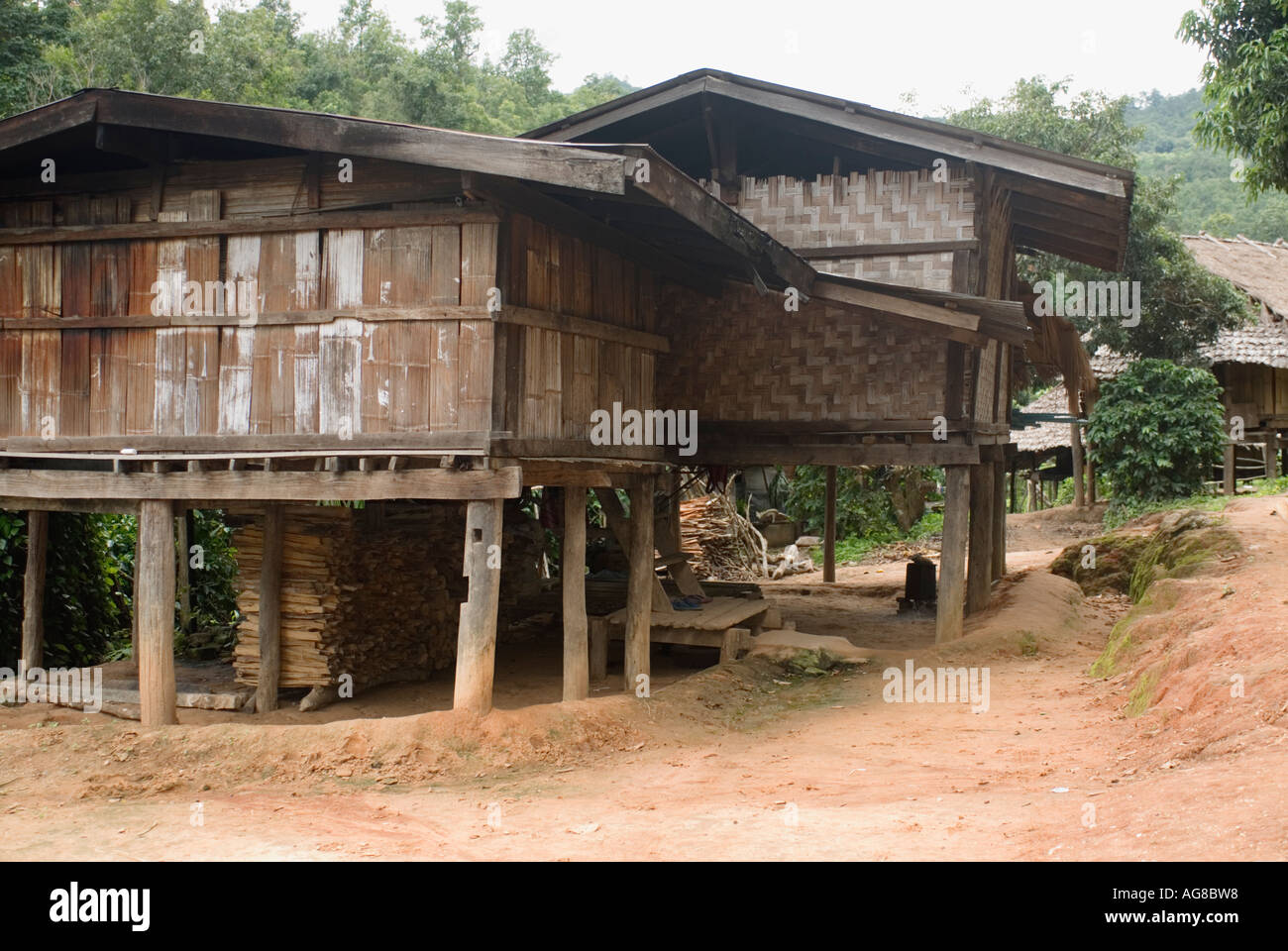 Thailand Karen Hilltribe Village Chiang Mai Province Doi Inthanon ...