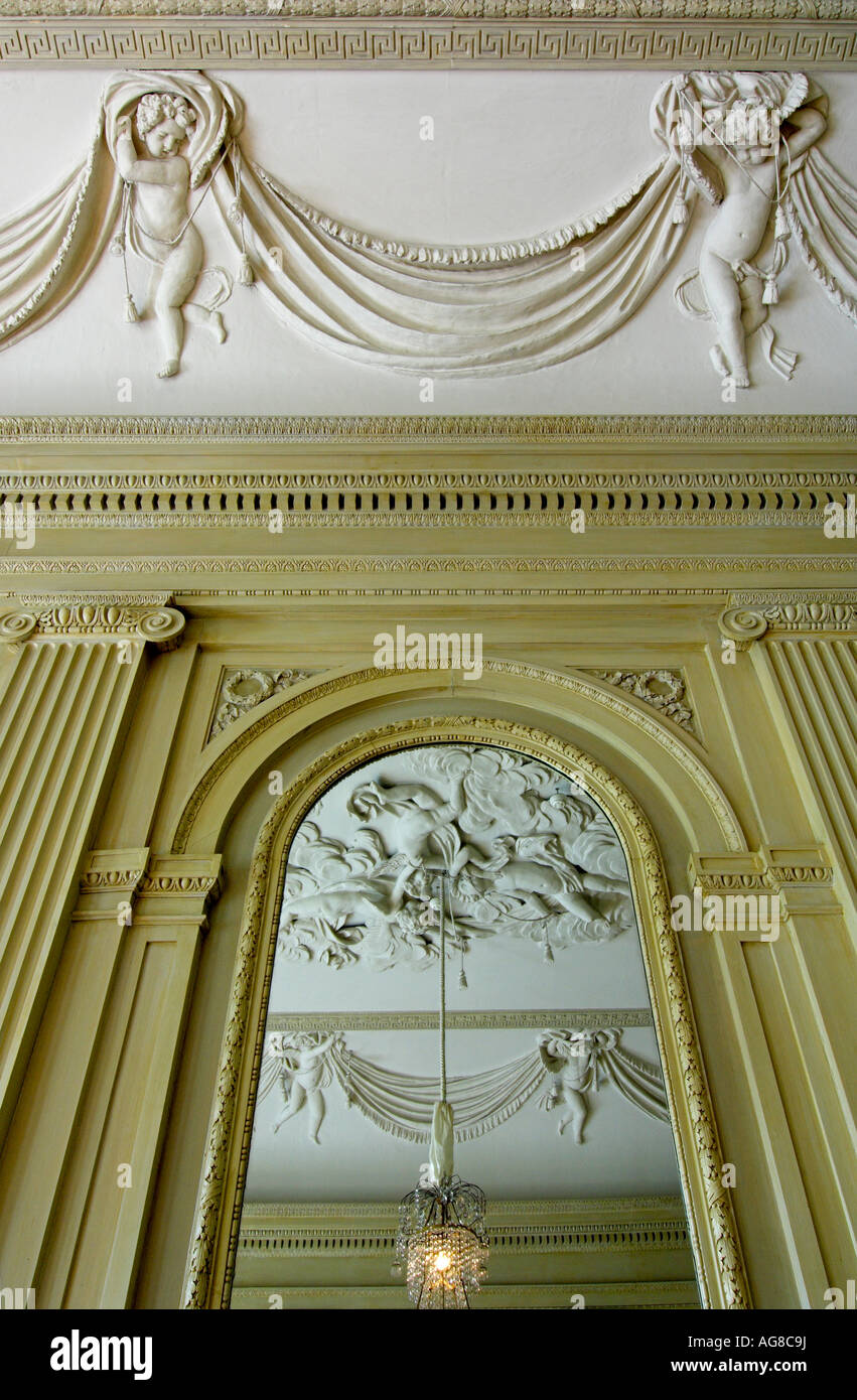 Ceiling at Gunnebo House Stock Photo - Alamy