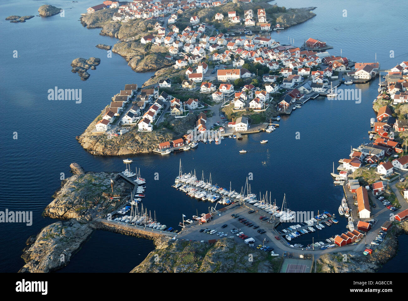 Aerial view of the Island Klädesholmen Stock Photo - Alamy