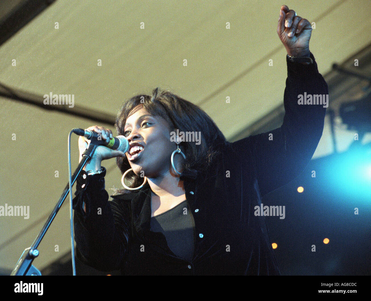 Singer Ruby Turner on stage Stock Photo - Alamy