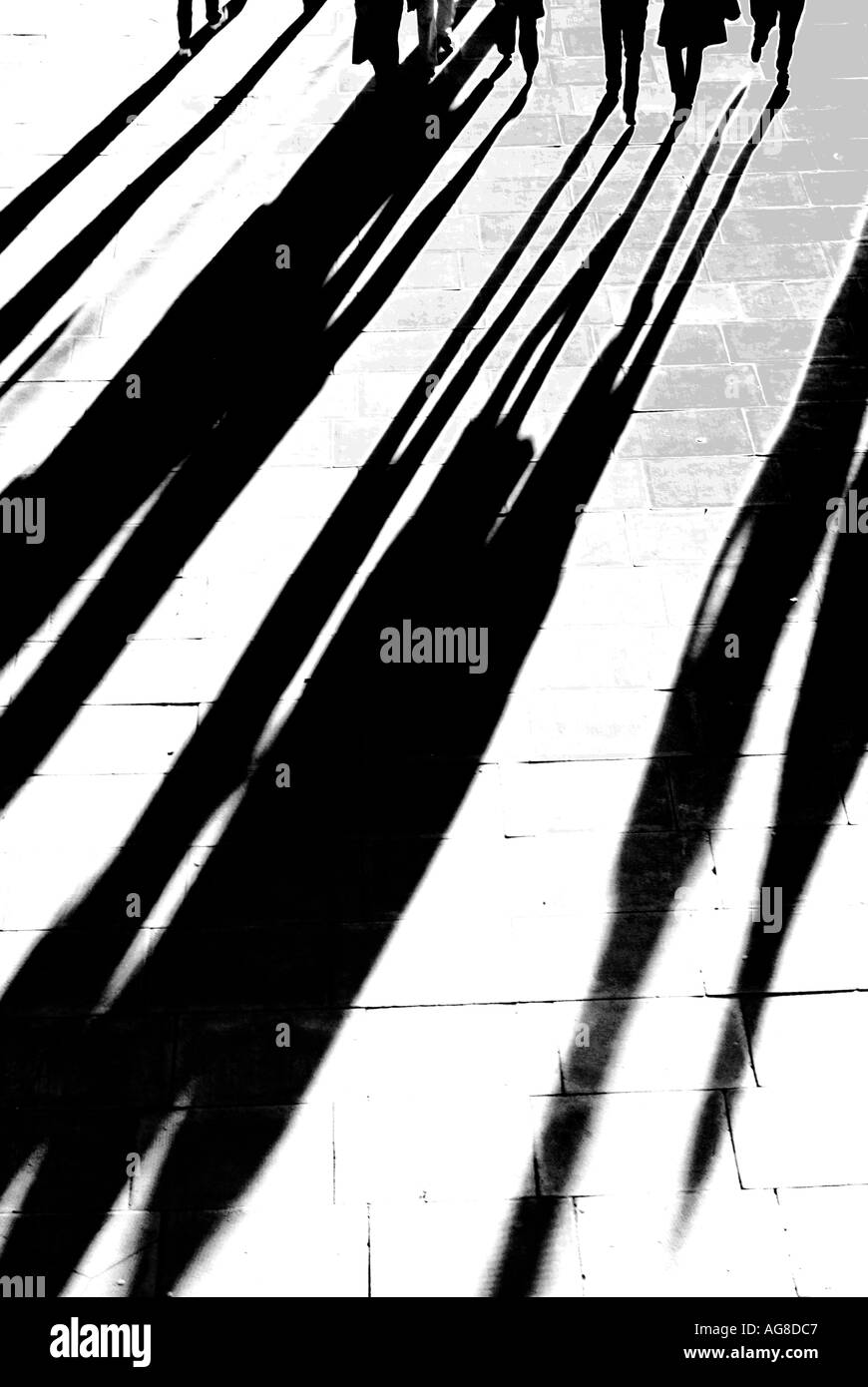 Shadows of people Stock Photo - Alamy