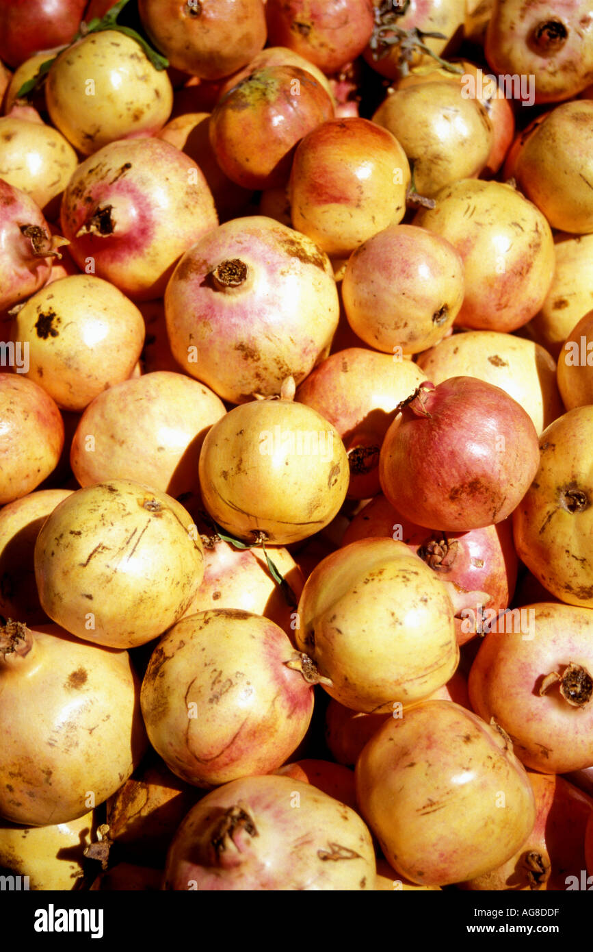 Jordan Amman pomegranates on stall Stock Photo - Alamy