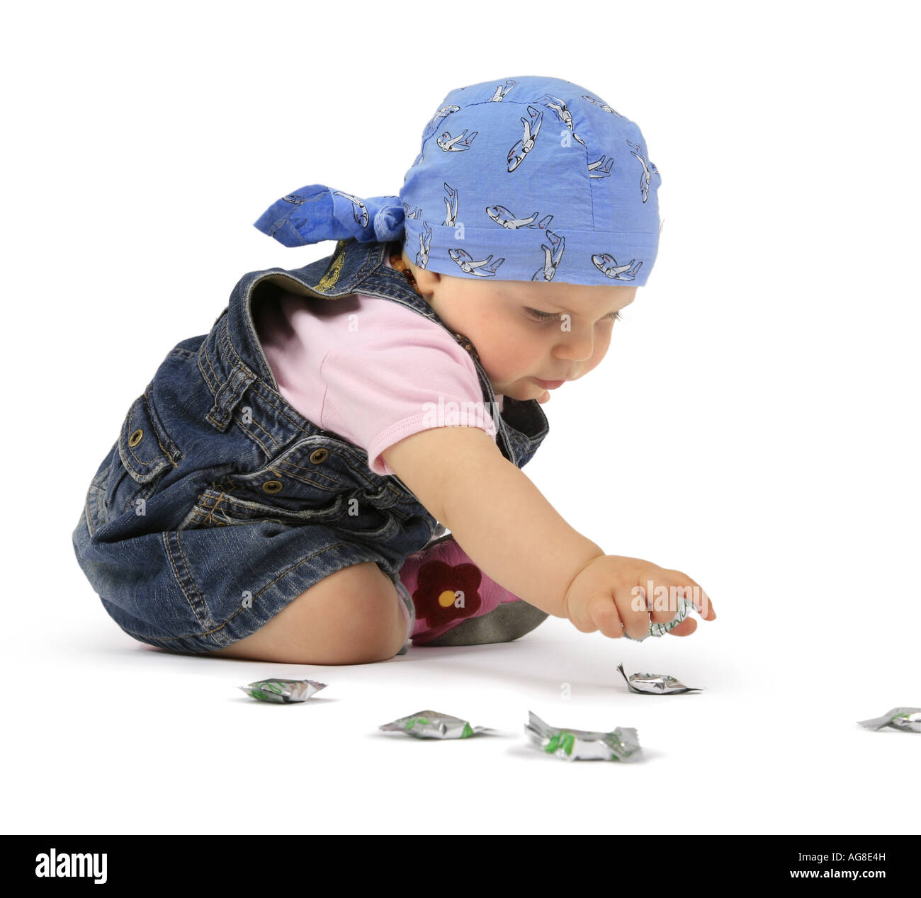 baby with sweets Stock Photo - Alamy