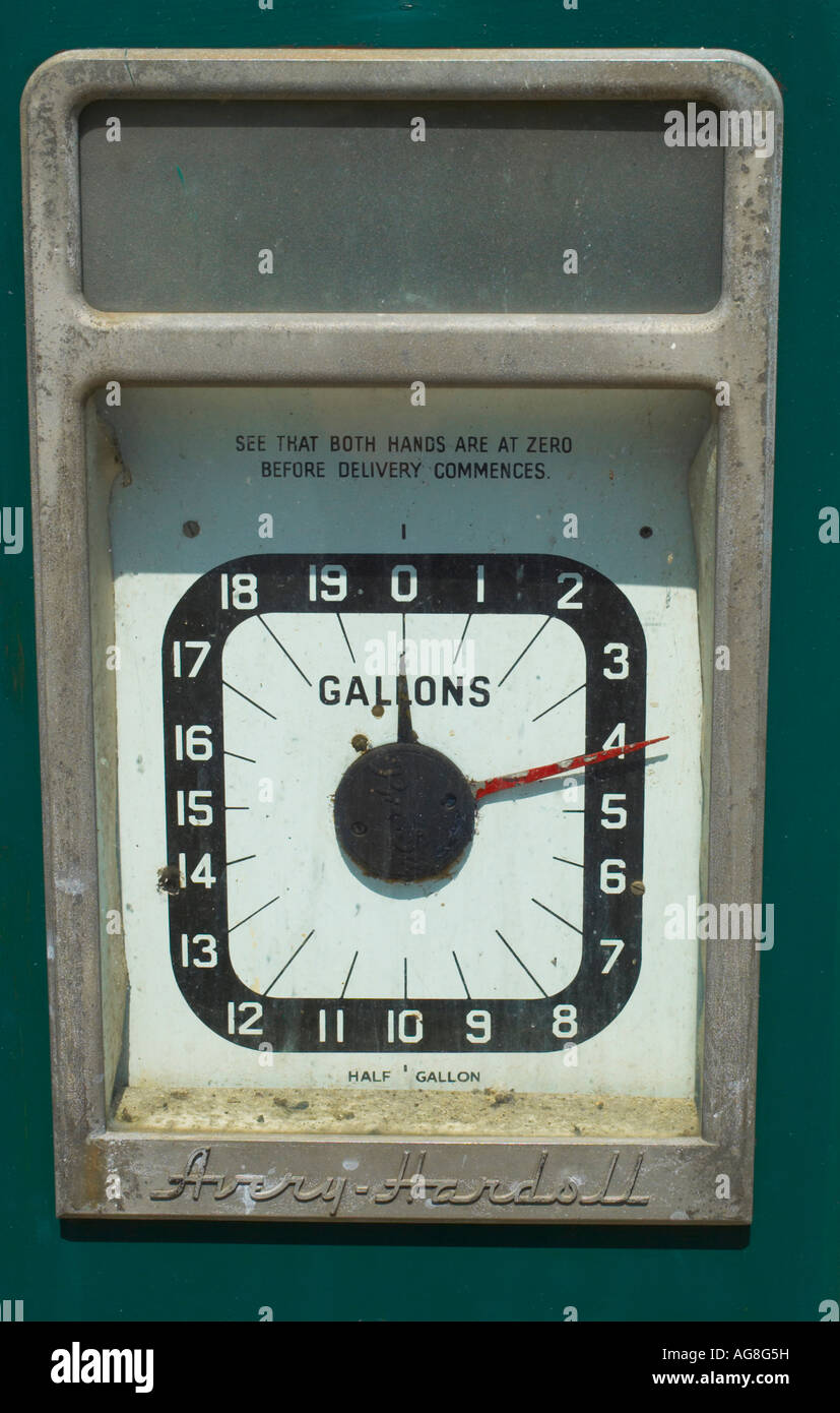 Petrol Pump Gauge Stock Photo - Alamy