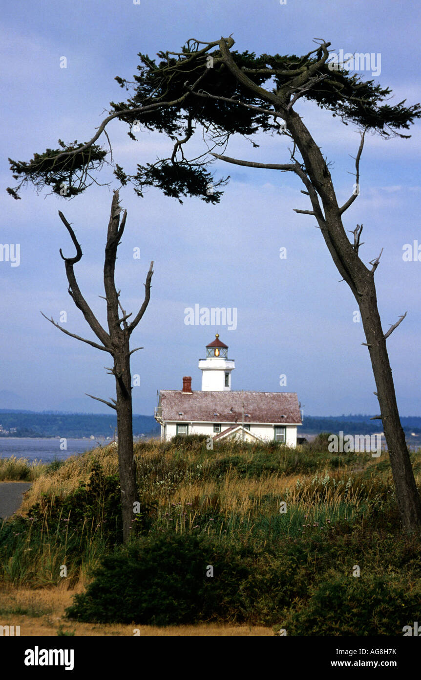 Point Wilson Lighthouse near Port Townsend, Washington Stock Photo - Alamy