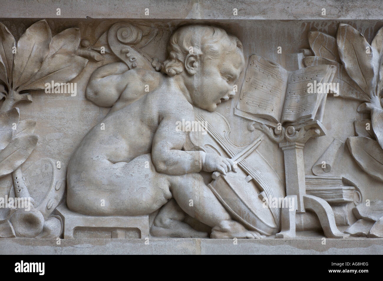 Relief at entrance to Grand Palais Paris France Stock Photo - Alamy