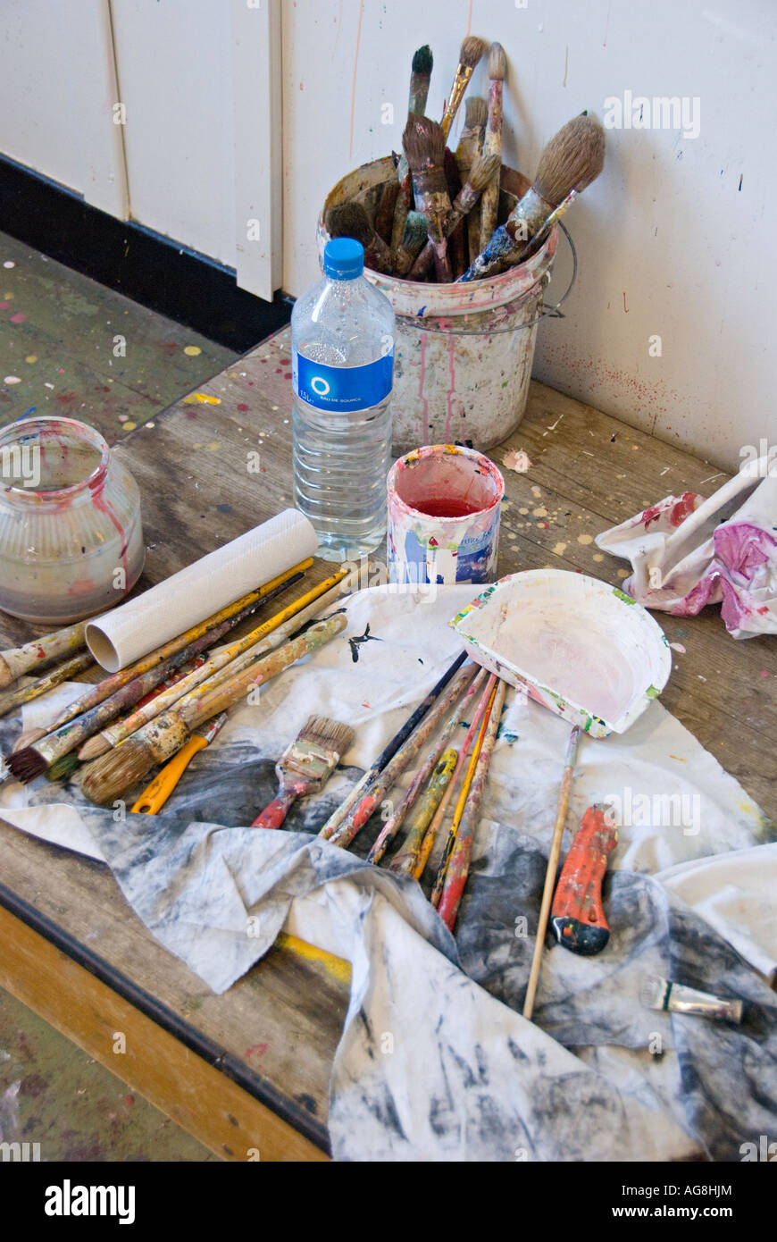 A workshop of plastic art Stock Photo - Alamy