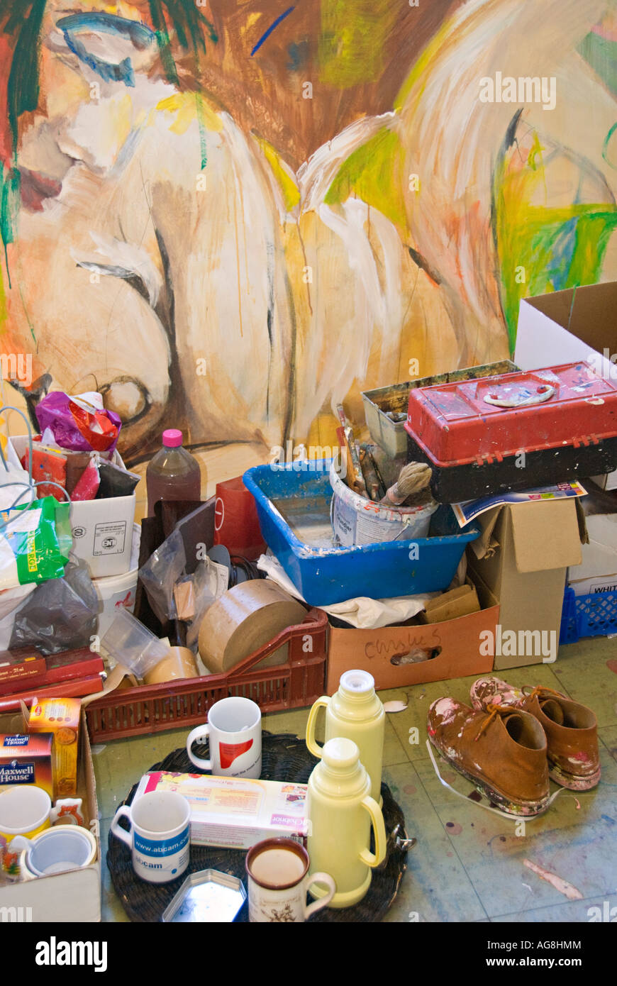 A workshop of plastic art Stock Photo - Alamy