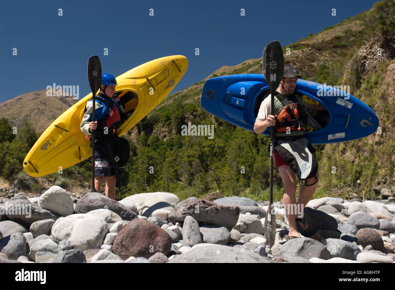 South America Central Chile Rio Claro near Los Quenas upper Rio Claro ...