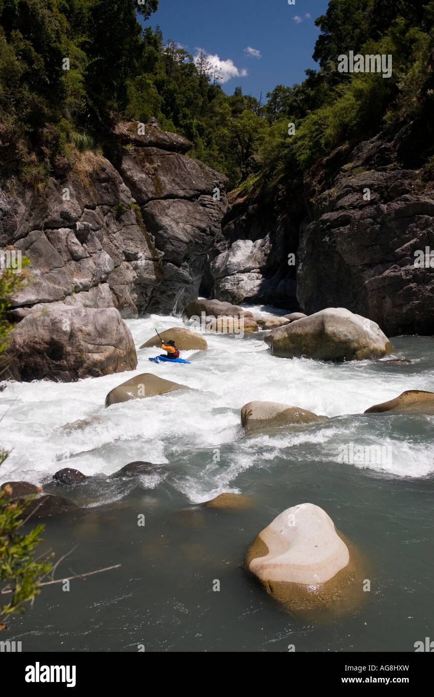 South America Central Chile Rio Claro near Los Quenas upper Rio Claro ...