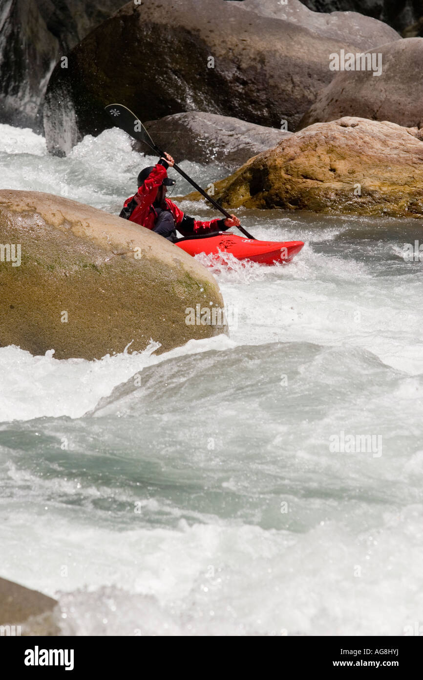 South America Central Chile Rio Claro near Los Quenas upper Rio Claro ...