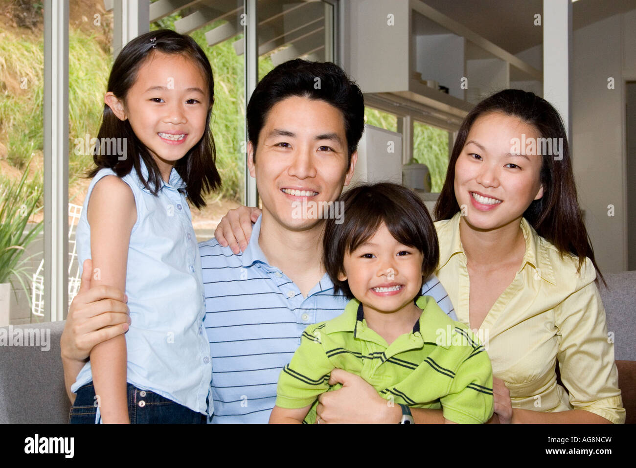 Parents with Children Stock Photo - Alamy