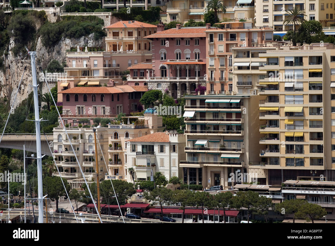 FLATS AND HOTELS PRINCIPALITY OF MONACO SOUTH OF FRANCE Stock Photo - Alamy