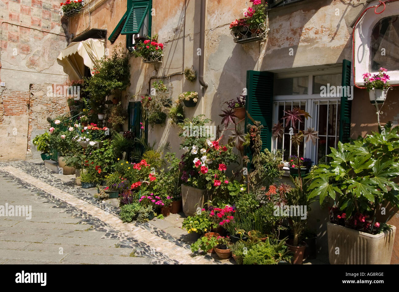 Borgo Ligure near Finale Ligure Riviera di Ponente Liguria Italy Stock ...