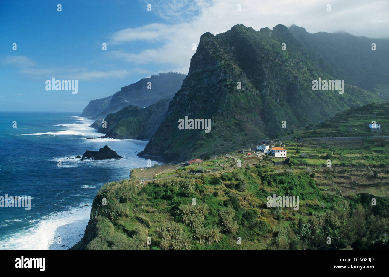 Coast in northern Madeira island Portugal Europe Stock Photo - Alamy