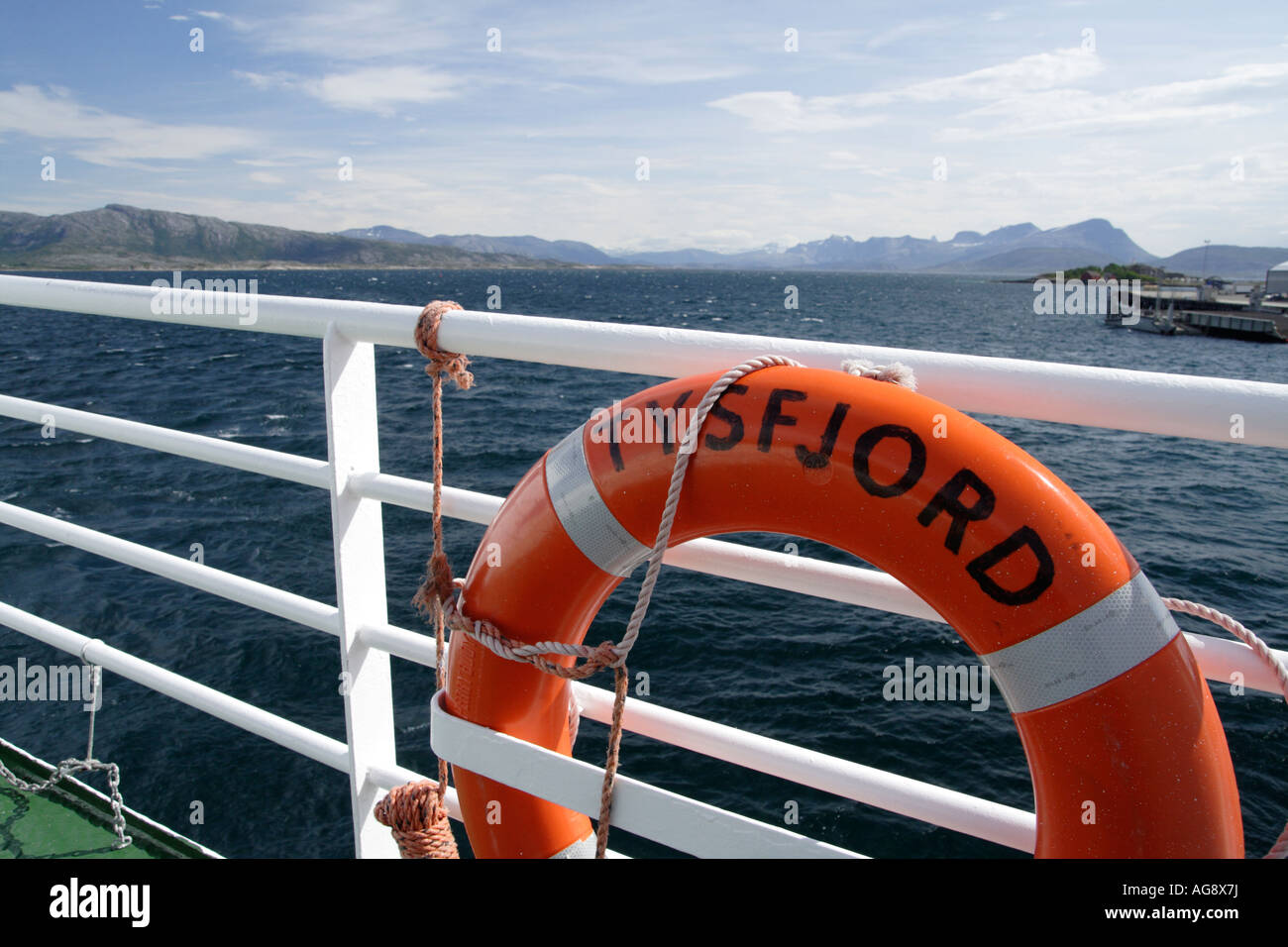 Ferry crossing a fjord, Tysfjord, Norway Stock Photo - Alamy