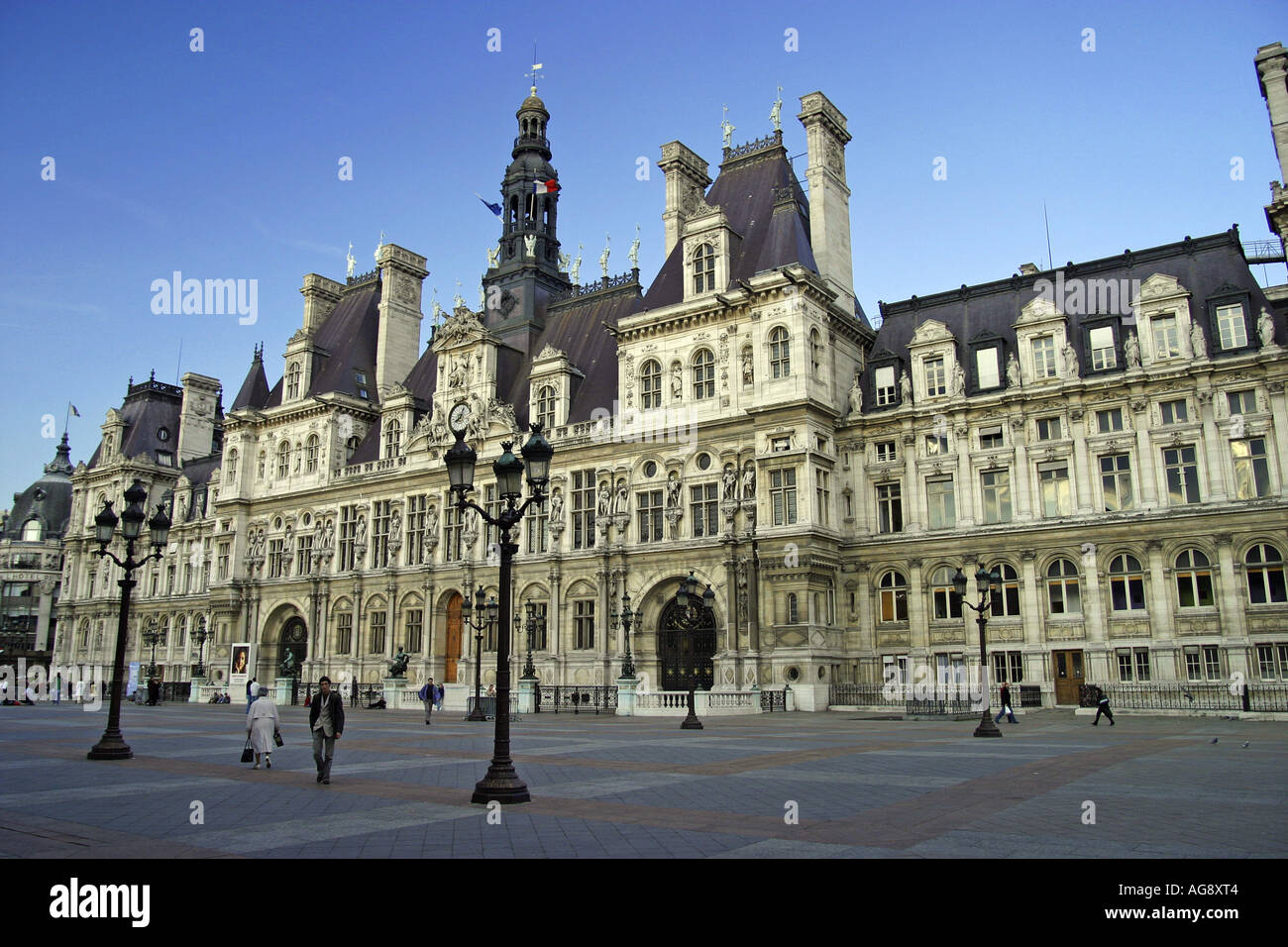 Town hall, Hotel de Ville, Paris, France Stock Photo - Alamy
