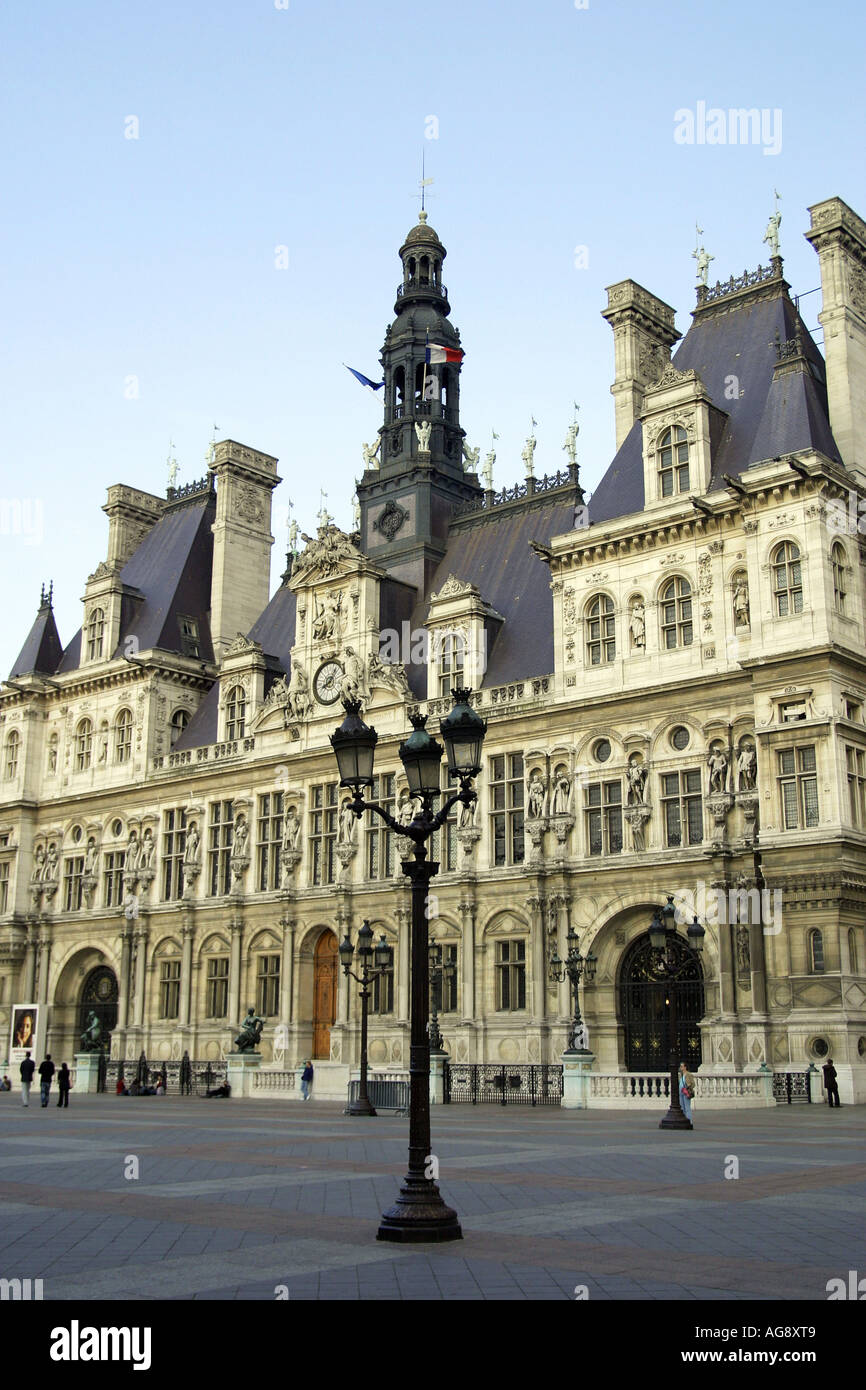 Town hall, Hotel de Ville, Paris, France Stock Photo - Alamy