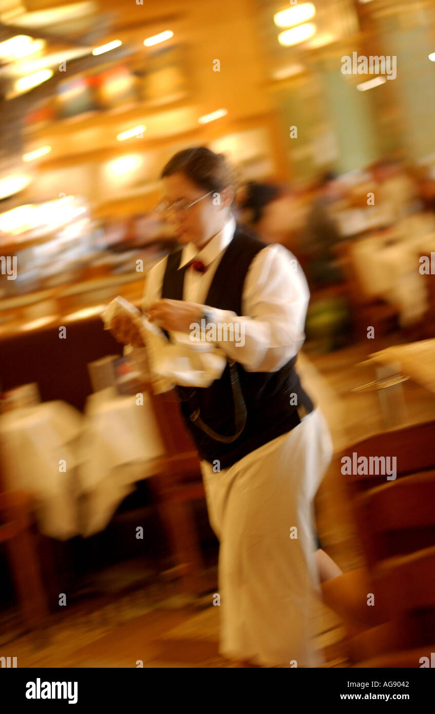 Paris cafe waitress hi-res stock photography and images - Alamy