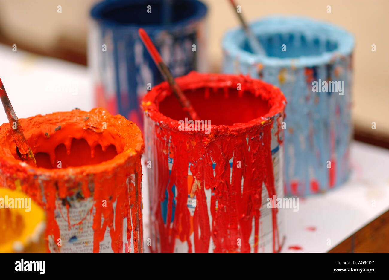Still Life, Paint Cans Stock Photo - Alamy