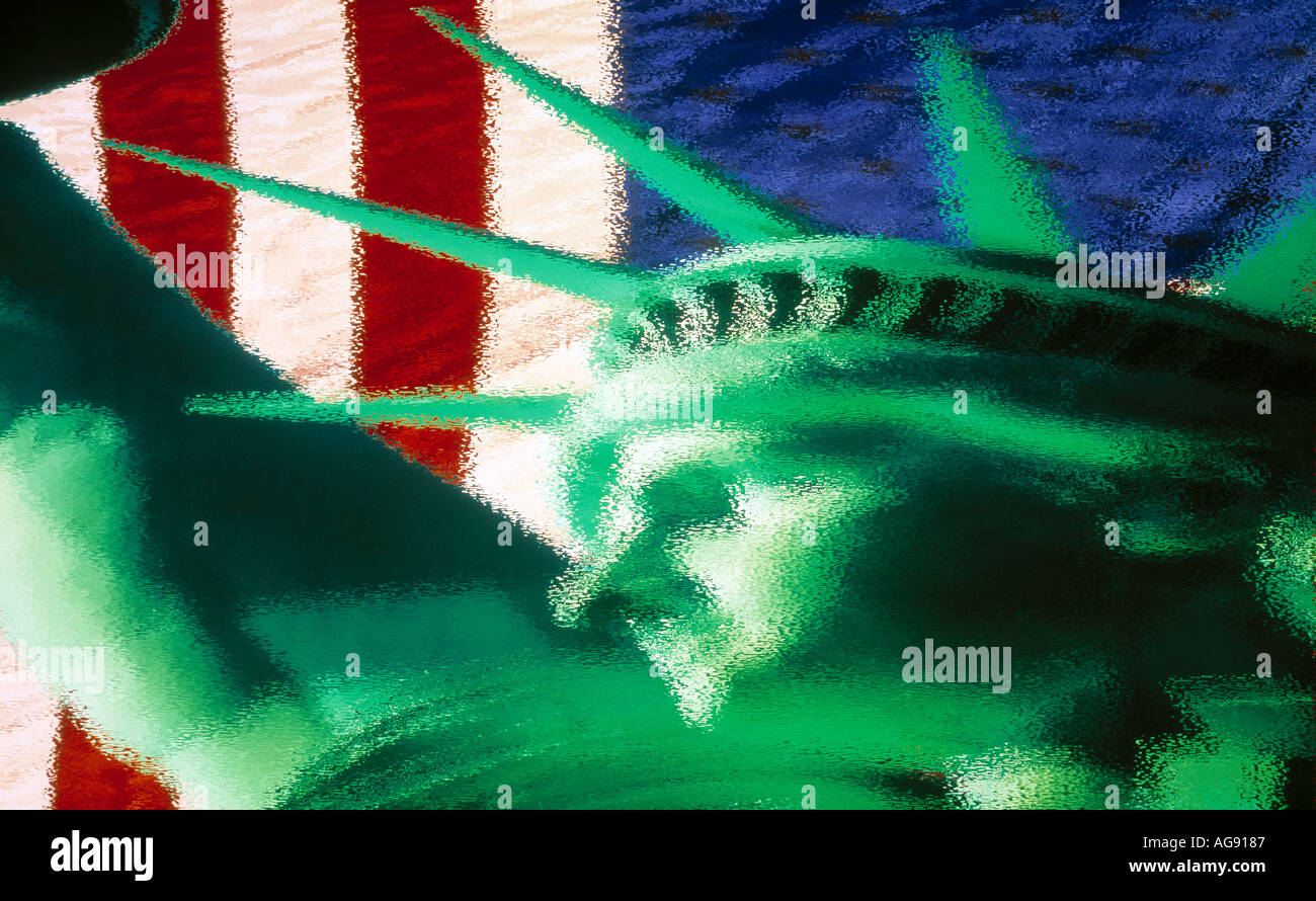 American symbols flag statue liberty hi-res stock photography and ...