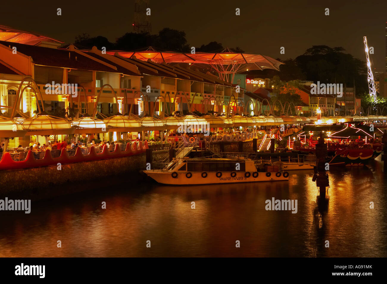 Riverside Point restaurants and cafes along Singapore River , Singapore ...