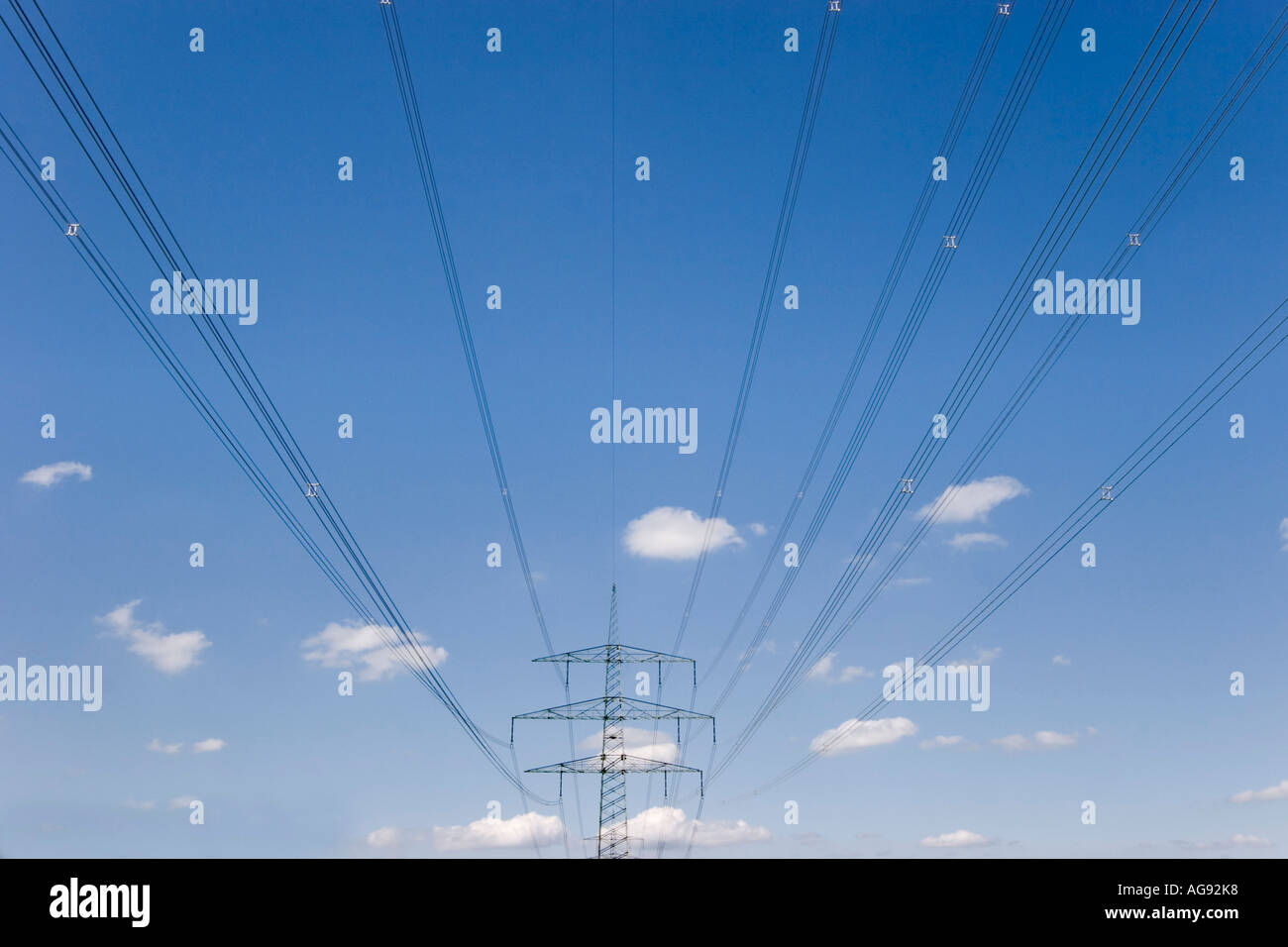 power supply line Stock Photo - Alamy