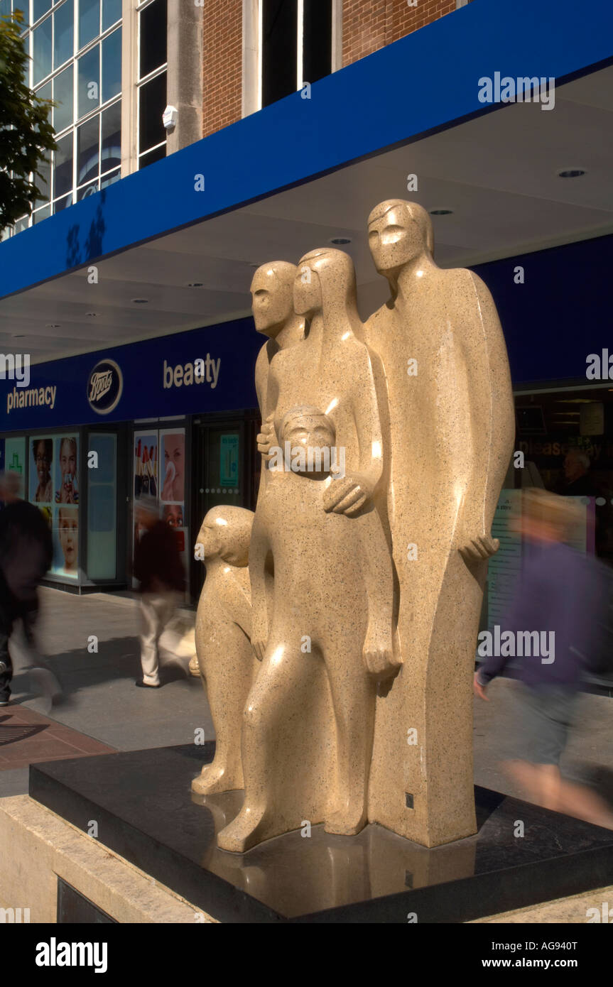 Year of the Pedestrian statue Exeter Devon UK Stock Photo - Alamy