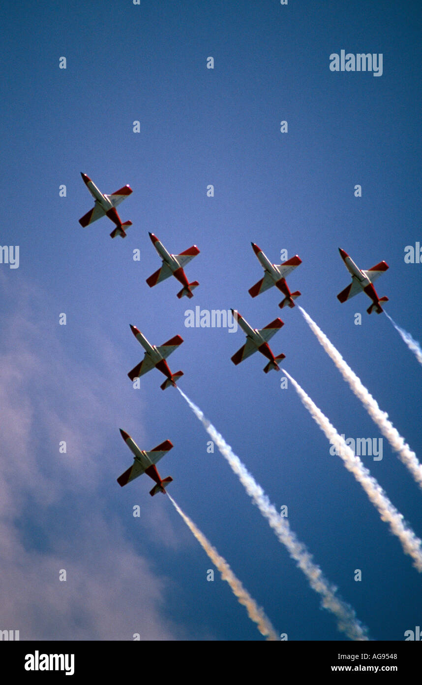 Patrulla Aquila Spanish Airforce Aerobatic display team Stock Photo - Alamy