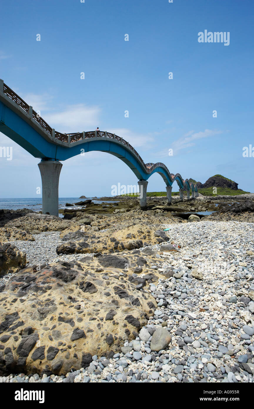 Arched Bridge at San Sian Tai, Taiwan Stock Photo - Alamy