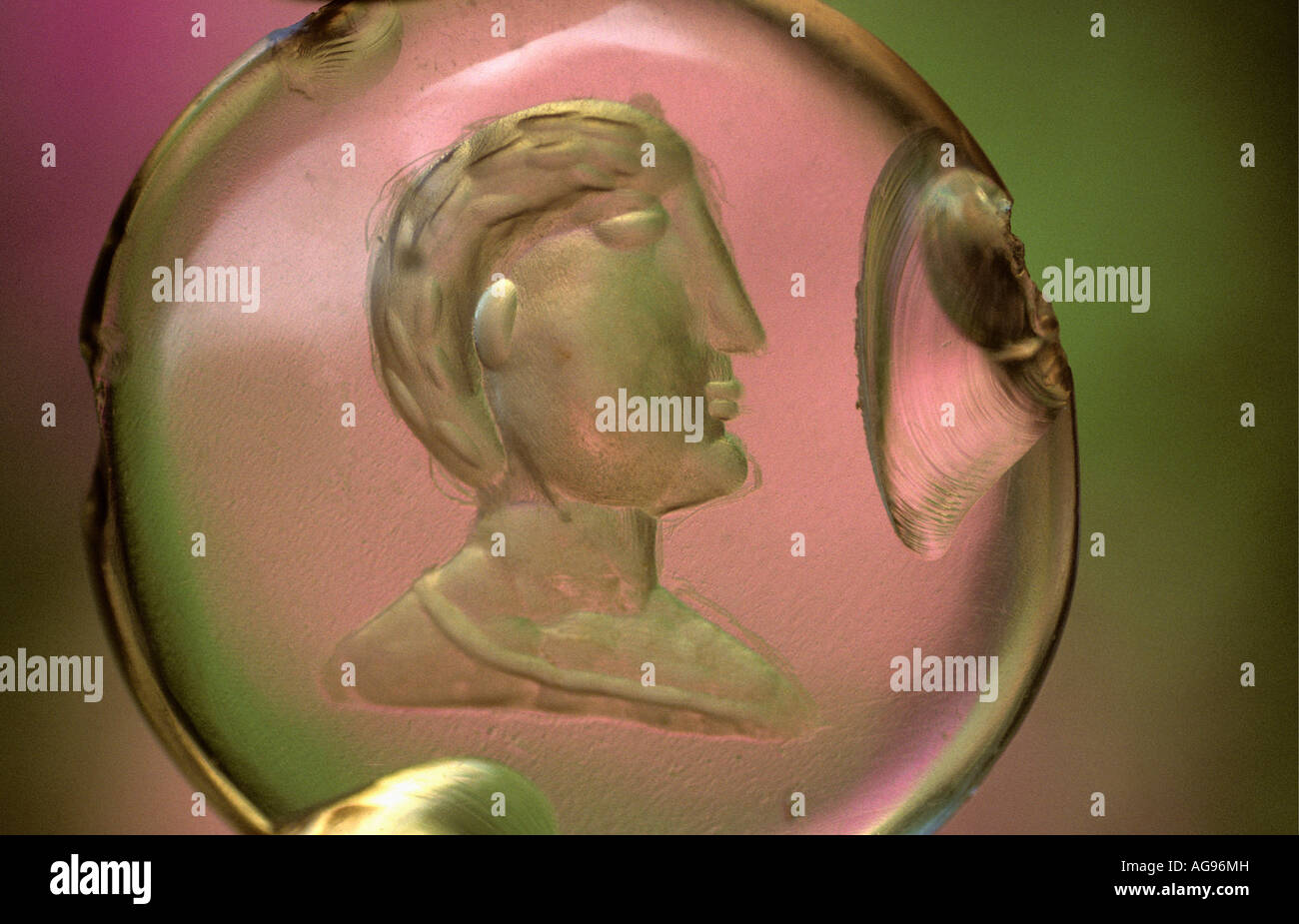 Sri Lanka Anuradhapura, Excavated Roman glass coin Stock Photo - Alamy