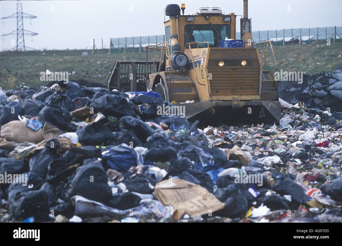 Ferry Road Landfill Site Cardiff Wales UK SB002 Stock Photo - Alamy
