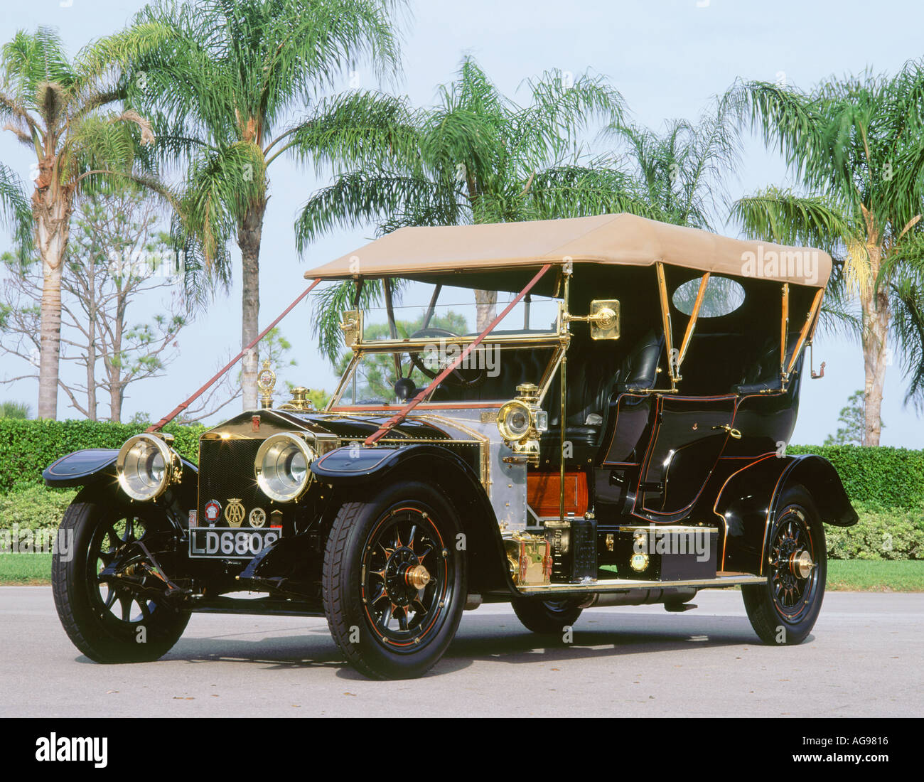 1909 Rolls Royce Silver Ghost Roi Des Belges Stock Photo - Alamy