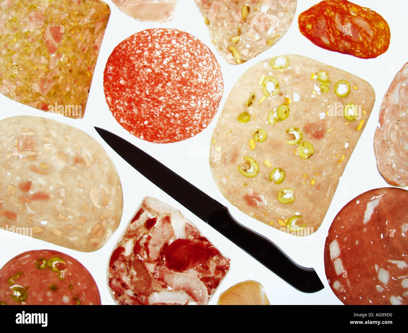 Salty sausage Cut Out Stock Images & Pictures - Alamy