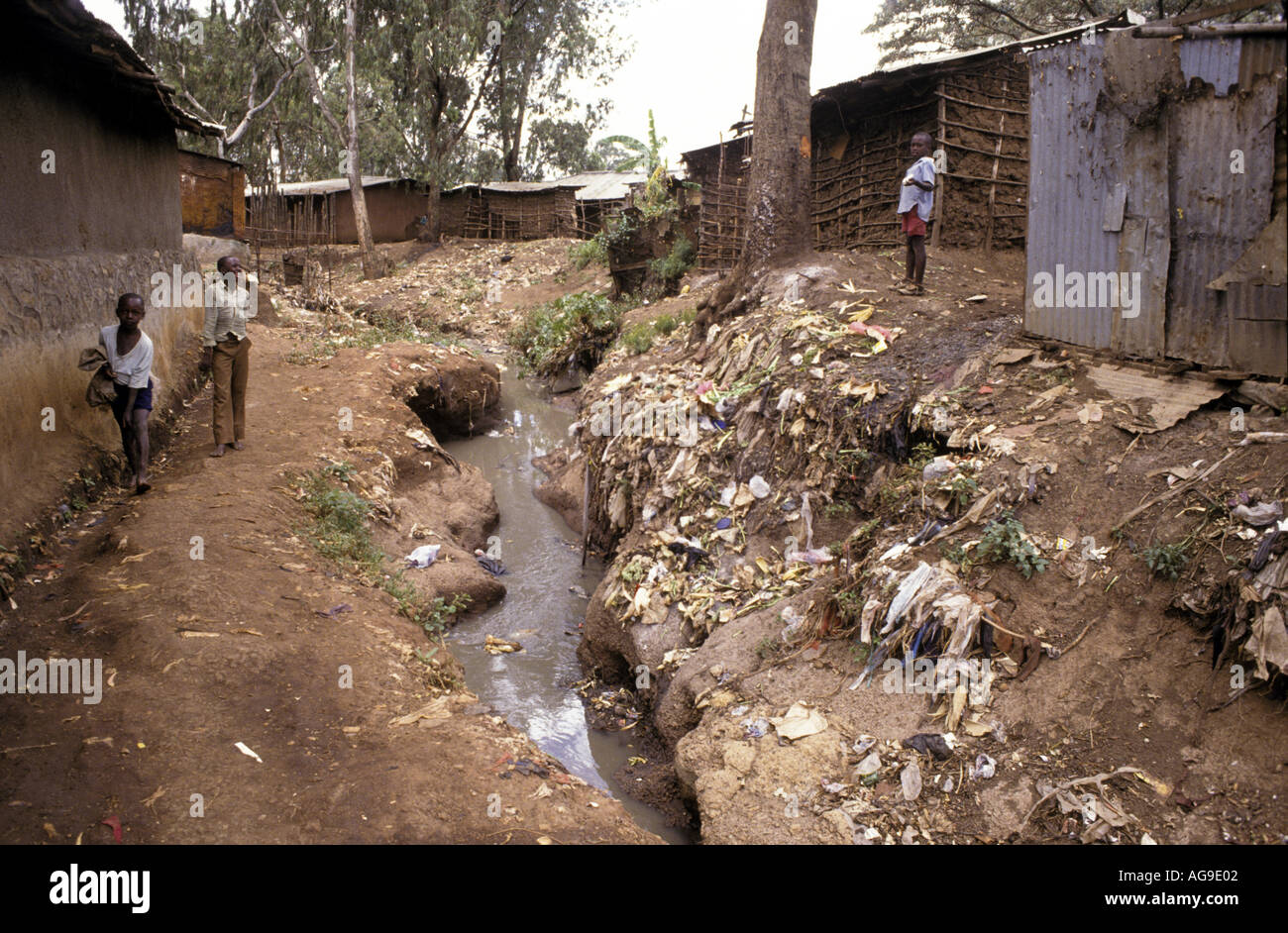 Kibera shanty in Nairobi capital city of Kenya Stock Photo - Alamy