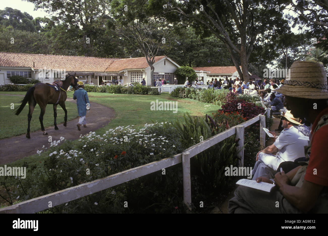 A vestige of the colonial era horse racing in Nairobi the capital city ...